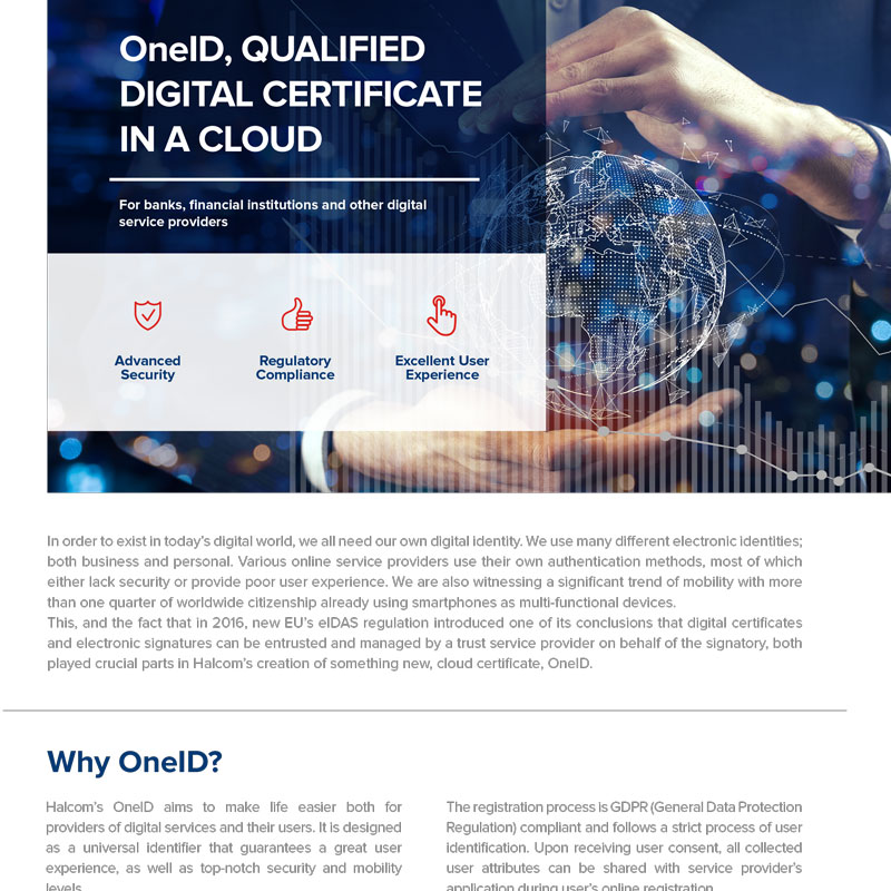 Halcom OneID | Halcom.com