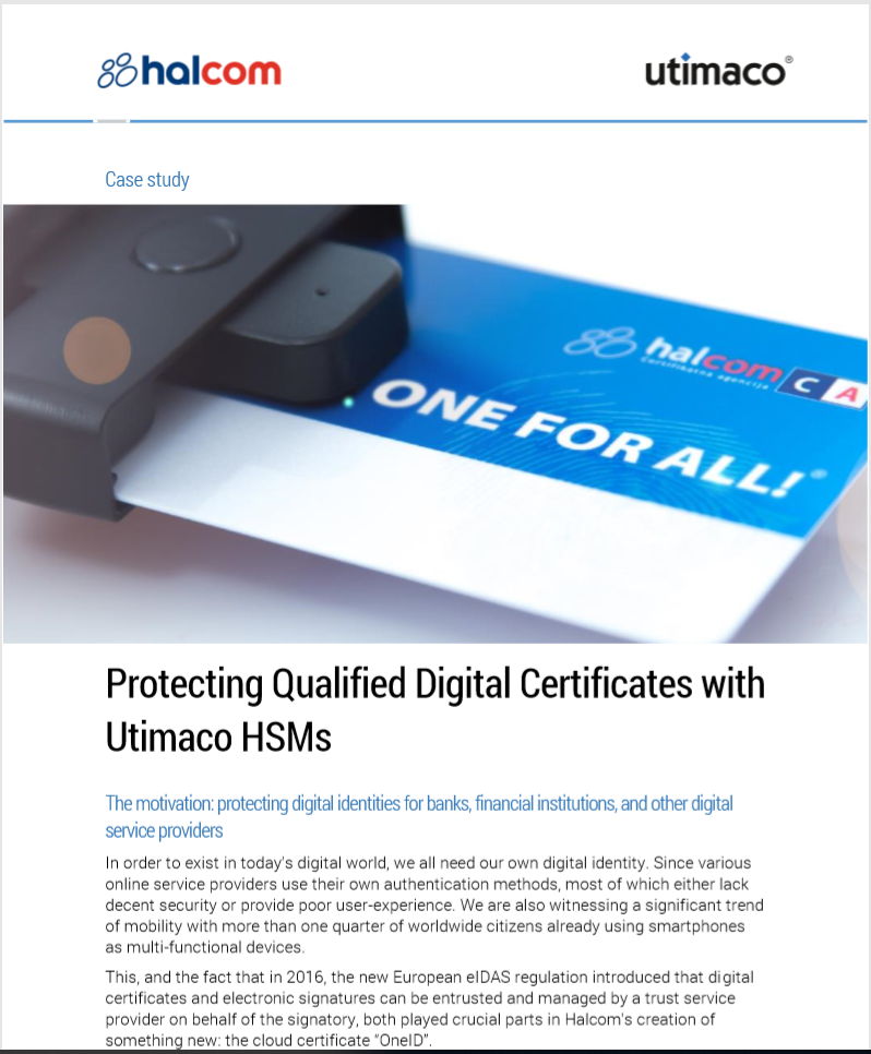 HSM in Halcom Digital Identity | Halcom.com